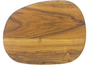 5709554154751 - Schneidebrett AIDA RAW RAW Teak Schneidebretter Gr B H L 14 cm x 1 cm x 19 cm braun Schneidebretter organische Form