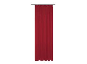 4004567412036 - Vorhang WIRTH Dim out Gardinen Gr 295 cm Kräuselband 142 cm rot Kräuselband nach Maß