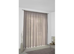 4004567430368 - Vorhang WIRTH Sunday braun Gardinen 265cm Kräuselband 142cm Baumwolle Polyester nach Maß B142cm H265cm 4004567430368 - Vorhang WIRTH Sunday braun Gardinen 265cm Kräuselband 142cm Baumwolle Polyester nach Maß B142cm H265cm