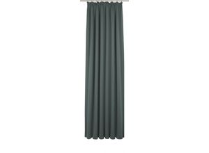4004567443214 - Vorhang WIRTH Torbole Gardinen Gr 155 cm Kräuselband 132 cm blau (petrol) Kräuselband nach Maß