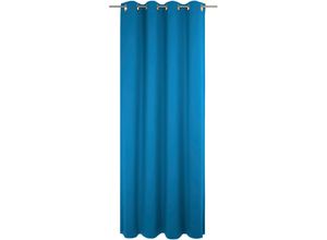 4004567413552 - Vorhang WIRTH Dim out Gardinen Gr 195 cm Ösen 142 cm blau Ösen nach Maß
