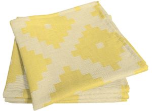 4004567193034 - Stoffserviette ADAM Maroccan Shiraz Light Servietten Gr Bio-Baumwolle gelb Servietten und Zubehör Serviette nachhaltig