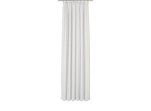 4004567346386 - Gardine WIRTH Chloé Gardinen Gr 125 cm Faltenband 1000 cm braun (braun weiß) Schlafzimmergardinen Fertig-Store mit FB 13 nach Maß