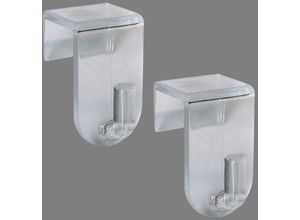 4015161075855 - Dekohaken Ana Gr 1 transparent B2cm H4cm Kunststoff Haken für Fenster und Türen