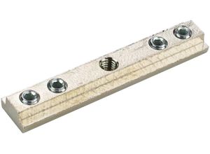 4016318333873 - Verbinder LIEDECO grau (nickelfarben) L5cm Ø28cm Gardinenstangenhalterungen für 28 mm Innenlaufprofile mit 6 mm Laufkanal