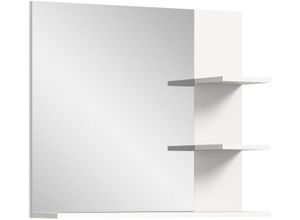 4066432018019 - Spiegel HOME AFFAIRE Landsby Breite 80 cm 3 Ablageböden hochwertiges Spiegelglas weiß B80cm H70cm T20cm Spiegelglas Spiegel Badmöbel Spiegel Wandspiegel Bad Badezimmer
