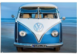 8714597568257 - Poster REINDERS Volkswagen Bulli blau Brendan Ray blau (farbe bild(er) blau) B915cm H61cm Papier Bilder