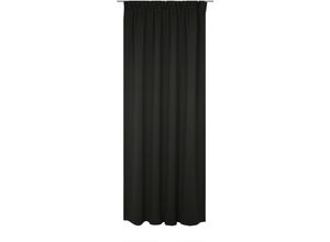 4004567510121 - Vorhang WIRTH Newbury Gardinen Gr 265 cm Multifunktionsband 130 cm schwarz Schlafzimmergardinen nach Maß