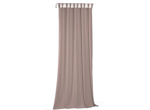 4004567439859 - Vorhang WIRTH Torbole rot (apricot) Gardinen 305cm Schlaufen 132cm Baumwolle Polyester nach Maß B132cm H305cm