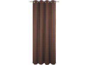 4004567408299 - Vorhang WIRTH Dim out Gardinen Gr 335 cm Ösen 142 cm braun Ösen nach Maß