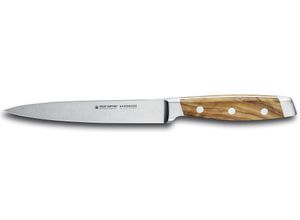 4250178808410 - Allzweckmesser FELIX SOLINGEN First Class Wood silber (silberfarben) Gesamtlänge 31cm Klingenlänge 15cm X50 CrMoV15 Klingenstahl Kochmesser Handmade in Solingen Alleskönner