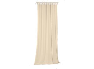 4004567493356 - Vorhang WIRTH Newbury beige Gardinen 255cm Schlaufen 130cm Baumwolle Polyester nach Maß B130cm H255cm