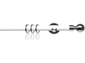 4016318347122 - Gardinenstangenhalter Auflageträger Träger 1-läufig für 20 mm Stangen Celebration Gardinenstangenhalterungen Gr Länge 105 cm grau (nickelfarben) Gardinenstangenhalter Gardinenstangenhalterungen Träger Wandträger