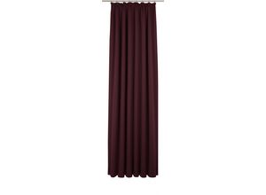 4004567503512 - Vorhang WIRTH Newbury Gardinen Gr 405 cm Kräuselband 130 cm lila (aubergine) Kräuselband nach Maß