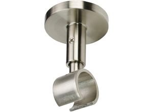 4016318030154 - Gardinenstangenhalter Deckenträger Träger 1-läufig France - 1 Stück Gardinenstangenhalterungen Gr Länge 6 cm silberfarben (edelstahlfarben) Gardinenstangenhalter Gardinenstangenhalterungen Halter Träger für Stangen Rohre 20 mm