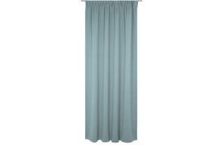4004567505899 - Vorhang WIRTH Newbury blau (mittelblau) Gardinen 355cm Multifunktionsband 130cm Baumwolle Polyester nach Maß B130cm H355cm