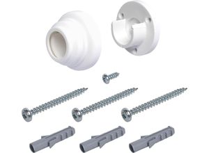 4016318001826 - Wandträger Thüringen weiß Ø28cm Gardinenstangenhalterungen für Gardinenstangen Ø 28 mm