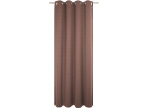 4004567442781 - Vorhang WIRTH Torbole orange (terra) Gardinen 265cm Ösen 132cm Baumwolle Polyester nach Maß B132cm H265cm