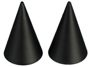 4016318276811 - Gardinenstangen-Endstück Cone Gr 1 schwarz H25cm L4cm Ø16cm Gardinenstangenendstücke für Gardinenstangen Ø 16 mm