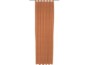 4004567385897 - Vorhang WIRTH Trondheim B orange (terra) Gardinen 345cm Schlaufen 132cm Polyacryl nach Maß B132cm H345cm