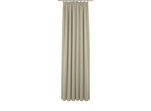 4004567493639 - Vorhang WIRTH Newbury Gardinen Gr 265 cm Kräuselband 130 cm grau (taupe) Kräuselband nach Maß