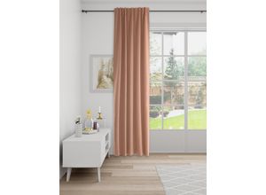 4043343677474 - Vorhang Kalin Gr 1 rot (apricot) B140cm H245cm Obermaterial 100% Polyester Gardinen Fertigschal