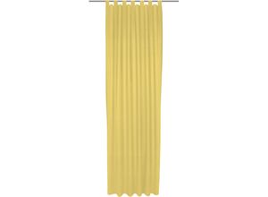 4004567382490 - Vorhang WIRTH Trondheim B Gardinen Gr 185 cm Schlaufen 132 cm gelb Schlaufen nach Maß