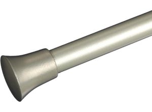 4016318195716 - Gardinenstangen-Endstück Scan Gr 1 silber (silberfarben matt) H39cm L39cm Ø2cm Gardinenstangenendstücke für Gardinenstangen Ø 20 mm
