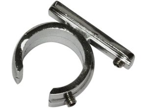 4003018330202 - Verbinder Ring-Adapter für Universalträger grau (chromfarben) B2cm L4cm Gardinenstangenhalterungen Serie Einzelprogramm Chicago Ø 20 mm
