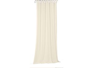4004567492397 - Vorhang WIRTH Newbury beige (creme) Gardinen 375cm Schlaufen 130cm Baumwolle Polyester nach Maß B130cm H375cm