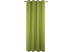 4004567498542 - Vorhang WIRTH Newbury grün Gardinen 315cm Ösen 130cm Baumwolle Polyester nach Maß B130cm H315cm