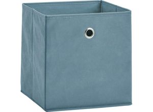 4003368500355 - Aufbewahrungsbox ZELLER PRESENT Aufbewahrungsboxen Gr B H T 28 cm x 28 cm x 28 cm blau Aufbewahrungsbox Ordnungsboxen Aufbewahrungsboxen faltbar und schnell verstaut