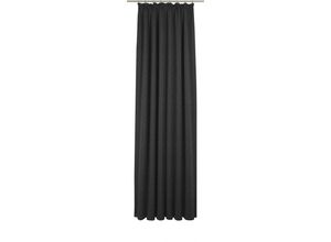 4004567395797 - Vorhang WIRTH Trondheim 328 g m² schwarz (schwarz deutsch (de) englisch (en) finnisch (fi) französisch (fr)) B132cm H255cm Chenille Polyacryl Gardinen nach Maß