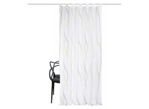 4056751475952 - Vorhang HOME WOHNIDEEN SCHLAUFENSCHAL Gr 1 grün B140cm H245cm Voile Polyester Gardinen Schlaufenschal bedruckt 4056751475952 - Vorhang HOME WOHNIDEEN SCHLAUFENSCHAL Gr 1 grün B140cm H245cm Voile Polyester Gardinen Schlaufenschal bedruckt