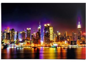 8714597367416 - Poster REINDERS Manhattan Skyline Reflektionen bunt (farbe bild(er) mehrfarbig) B915cm H61cm Papier Bilder