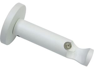 4003018378853 - Wandträger Träger offen für Ø 20 mm weiß (weiß matt) SCHÖNER WOHNEN-KOLLEKTION Gardinenstangenhalterungen Serie Einzelprogramm Leon Ø 20 mm