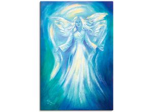 4057738885917 - Wandbild ARTLAND Engel der Liebe Bilder Gr B H 20 cm x 30 cm Leinwandbild Religion Hochformat 1 St blau Bild Poster Bilder als Leinwandbild Wandaufkleber oder in versch Größen
