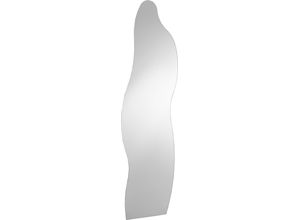 4251744817294 - Ganzkörperspiegel SALESFEVER transparent (klarglas) B50cm H160cm T05cm MDF Spiegelglas Spiegel wellenförmig organische Form