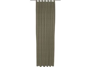 4004567394561 - Vorhang WIRTH Trondheim B grau (taupe) Gardinen 375cm Schlaufen 132cm Polyacryl nach Maß B132cm H375cm