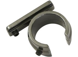 4003018325963 - Verbinder Ring-Adapter für Universalträger grau (titansilberfarben) B2cm L4cm Gardinenstangenhalterungen Serie Einzelprogramm Chicago Ø 20 mm
