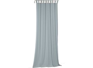4004567440961 - Vorhang WIRTH Torbole blau Gardinen 335cm Schlaufen 132cm Baumwolle Polyester nach Maß B132cm H335cm