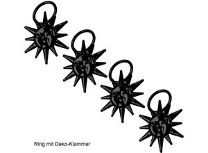 4016318289729 - Gardinenring Sonne Liedeco Gardinenstangen (Packung 4-St mit Dekoklammer) für Gardinenstangen Ø 16 mm schwarz 4016318289729 - Gardinenring Sonne Liedeco Gardinenstangen (Packung 4-St mit Dekoklammer) für Gardinenstangen Ø 16 mm schwarz