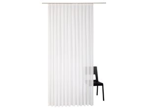 4004567353261 - Gardine WIRTH Audrey Gardinen Gr 210 cm Faltenband 550 cm weiß Schlafzimmergardinen Fertig-Store mit FB 13 nach Maß