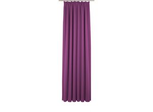 4004567502379 - Vorhang WIRTH Newbury Gardinen Gr 345 cm Kräuselband 130 cm lila (beere) Kräuselband nach Maß