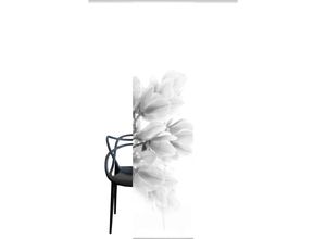 4056751483667 - Schiebegardine HEINE HOME grau (grau weiß) B60cm H245cm Polyester Gardinen