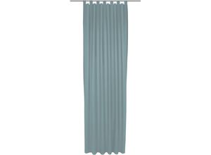 4004567506360 - Vorhang WIRTH Newbury blau (mittelblau) Gardinen 285cm Schlaufen 130cm Baumwolle Polyester nach Maß B130cm H285cm