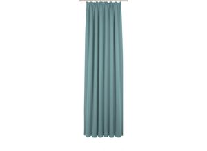 4004567505646 - Vorhang WIRTH Newbury blau (mittelblau) Gardinen 375cm Kräuselband 130cm Baumwolle Polyester nach Maß B130cm H375cm