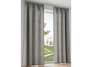 4016478046491 - Vorhang HEINE HOME Gr 2 grau B135cm H175cm Polyester Gardinen