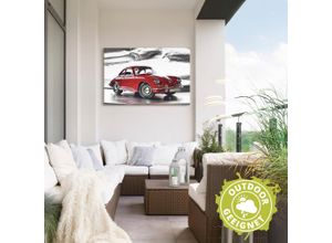 4059745700733 - Wandbild ARTLAND Klassiker - Der Porsche 356 Bilder Gr B H 30 cm x 20 cm Alu-Dibond-Druck Auto Querformat 1 St rot Bild Poster Bilder als Alubild Leinwandbild Wandaufkleber oder in versch Größen