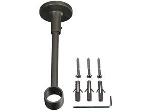 4016318196133 - Träger Gr 1 silber (silberfarben matt) L153cm Ø2cm Gardinenstangenhalterungen für Gardinenstangen Ø 20 mm